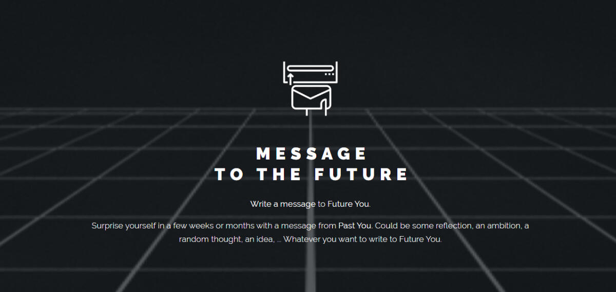 Message to the future